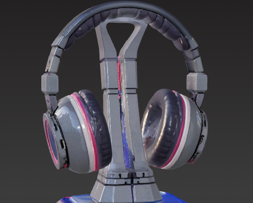 🎧 Y3K Cyberpunk Headphone Stand Version B - Futuristic 3D Printable ...