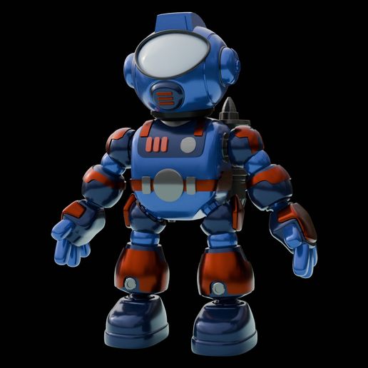 STL file Space Robo Ranger Action Figure 🛰 ・3D printable model to ...
