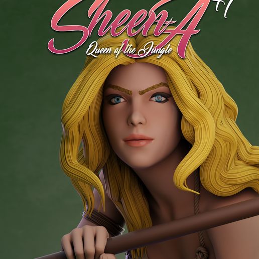 👸 Sheena Queen of the jungle・ 3D File for 3D printing・Cults