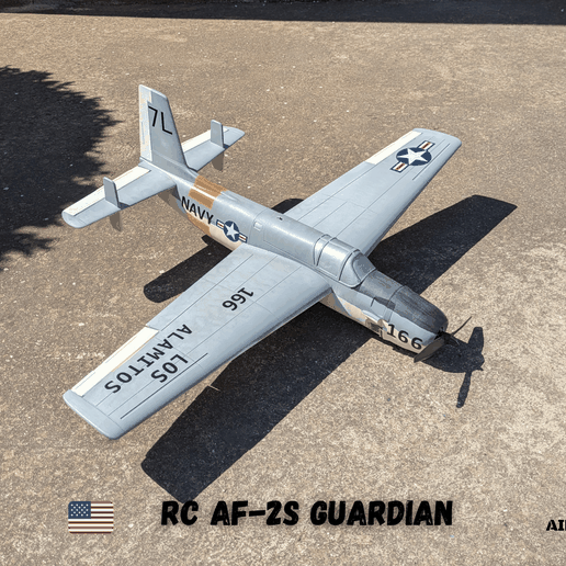 🚁 RC Grumman AF guardian - Flying model・ STL File for 3D printing・Cults