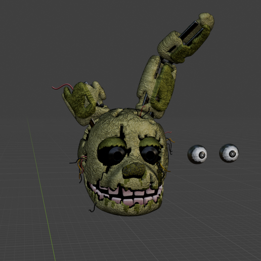 👴 (OLD VERSION) Game Accurate Springtrap Wearable Head Five Nights At ...