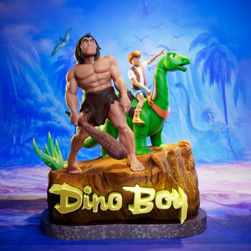 🦖 Dino Boy - Hanna Barbera・Archivo 3D para Impresión 3D・Cults