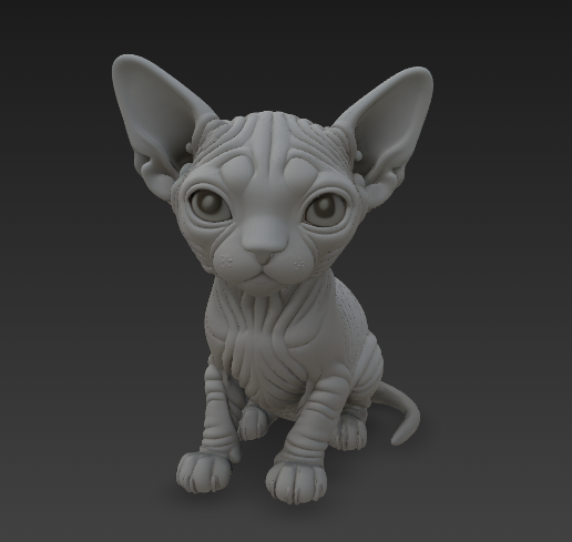 👶 Baby Sphinx Cat・ 3D File for 3D printing・Cults