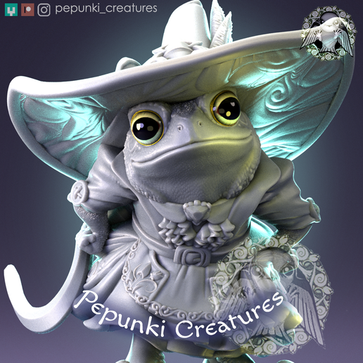 STL file Toad Witch [DND STL Miniature] 🧙‍♀️ ・3D printable model to ...