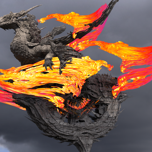 OBJ file Ancient Dragon wheel 🐉 ・Template to download and 3D print・Cults