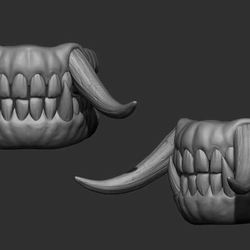 👹 21 Creature + Monster Teeth・ 3D File for ・Cults