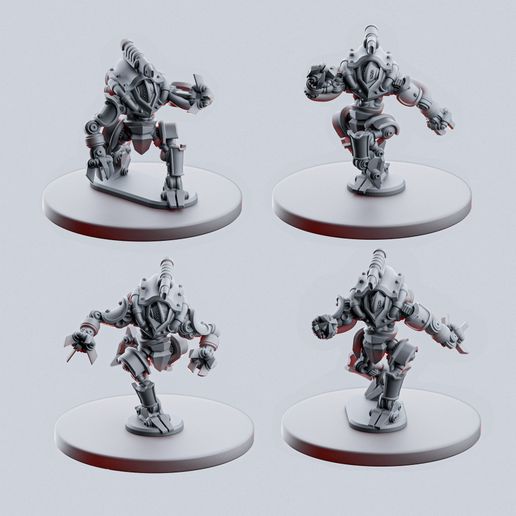 🤏 EPICALLY SMALL MECHA THRASHERS・ 3D File for 3D printing・Cults