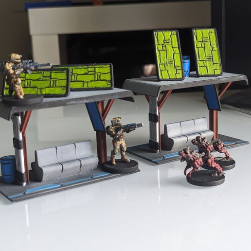 🚌 Sci-Fi Bus Shuttle Stop - Deadzone and Cyberpunk Compatible・ STL File ...