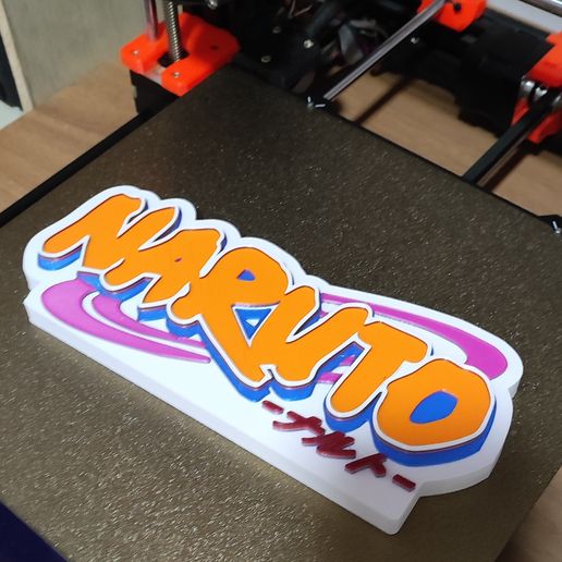 👾 Naruto - Logotipo・ STL File for 3D printing・Cults