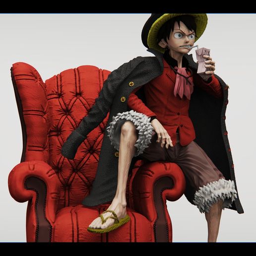 Archivo STL Luffy Mafia-one piece 🎲 ・Objeto para impresora 3D para ...