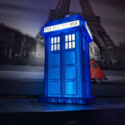 3D file Glowing Tardis Doctor Who Inspired 🩺 ・Design to download and 3D ...