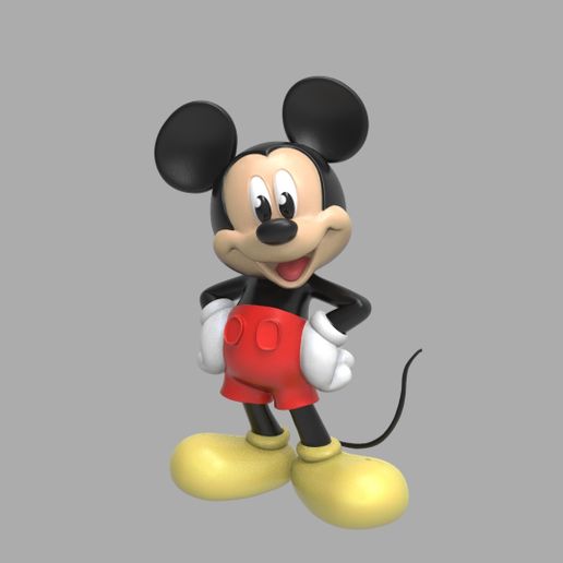 🐁 Mickey mouse, 3D printable model・ STL File for 3D printing・Cults
