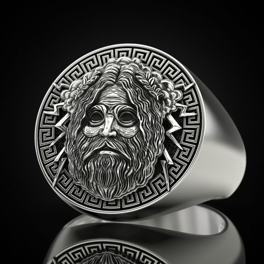 STL file Ring of Zeus god of thunder 💍 ・3D printable model to download ...