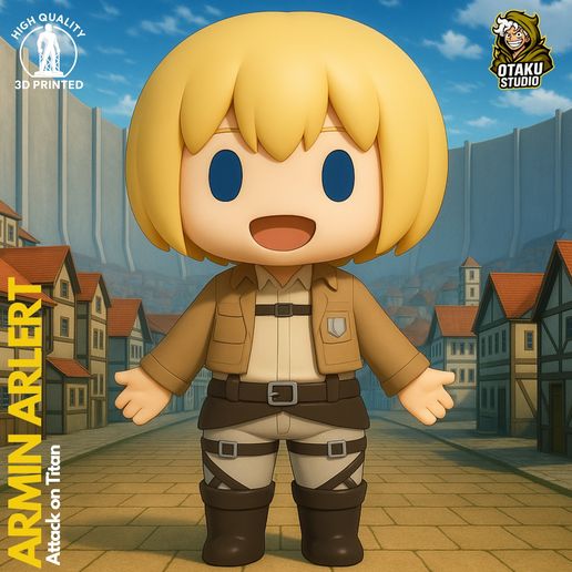 🎨 Chibi Armin Arlert - Attack on Titan FAN ART Modelo 3D・Archivo STL ...