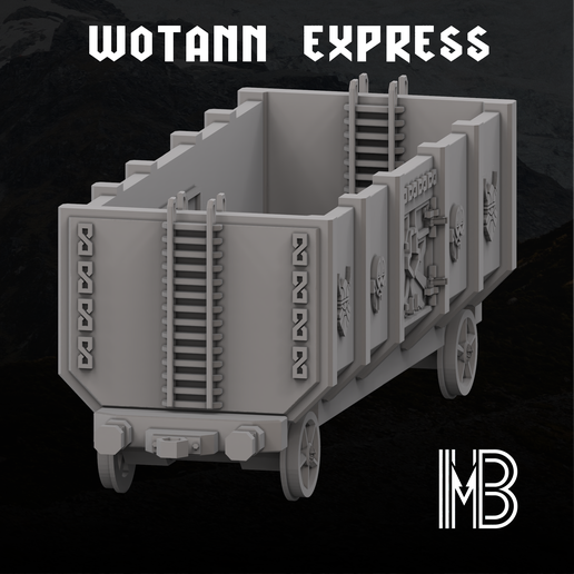 3D file Dwarf Train: Cargo Wagon 🚆 ・3D printing template to download・Cults