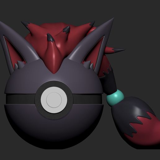 🐉 Pokemon Zorua and Zoroark All Forms Pokeball・ STL File for ・Cults