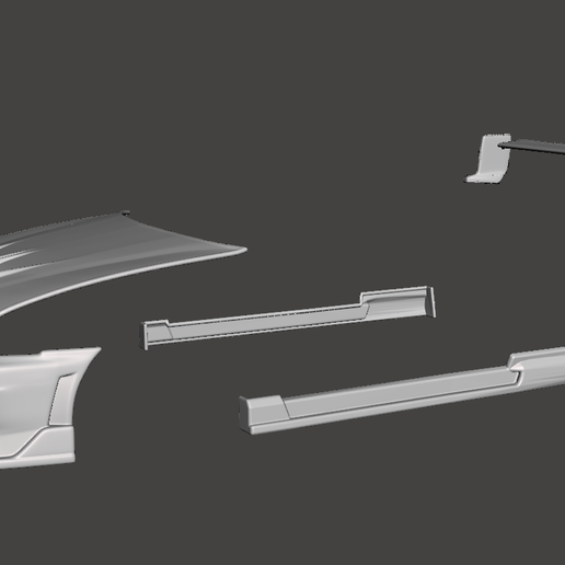 🛞 Integra DC2 Racing Body Kit For 1/24 Scale.・ OBJ File for 3D printing ...