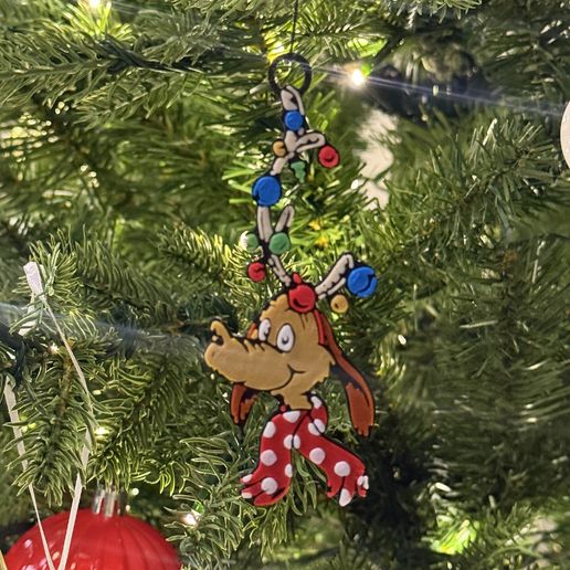🐕 Adorno Max, el perro del Grinch・Archivo STL para Impresión 3D・Cults