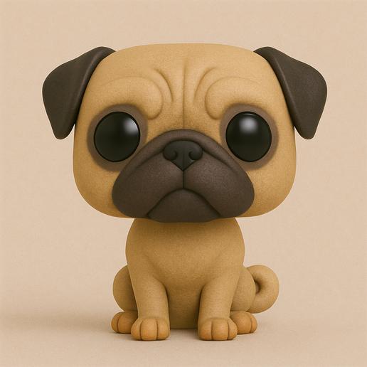 🐶 СОБАКА МОПС FUNKO POP・Бесплатный STL для 3D-печать・Cults