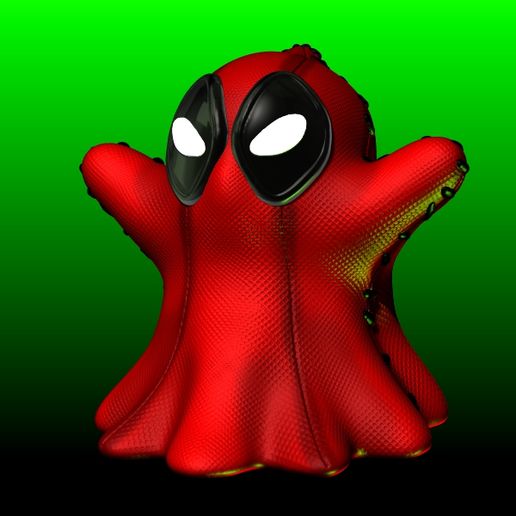 👻 DEADPOOL GHOST HALLOWEEN DECO MARVEL・ STL File for 3D printing・Cults