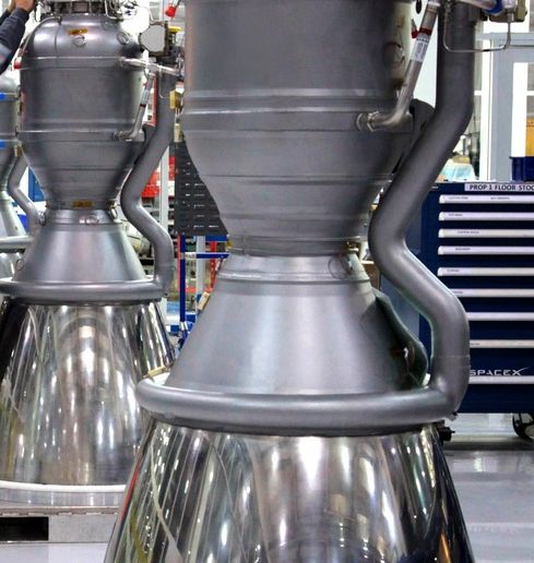 🚀 Rough Model of SpaceX Merlin Engine・Free 3D File for ・Cults