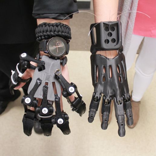🤲 3D Printed Exoskeleton Hands・3D Print with the Markforge Mark One 3D ...