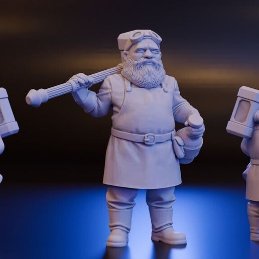 🎲 Dwarven Alchemical Smith (DND / TTRPG)・Free STL File for 3D printing ...