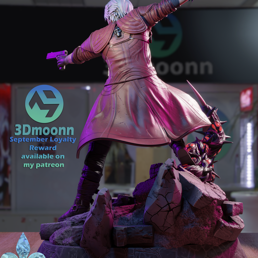 😈 Dante - Devil May Cry 5・ 3D File for 3D printing・Cults