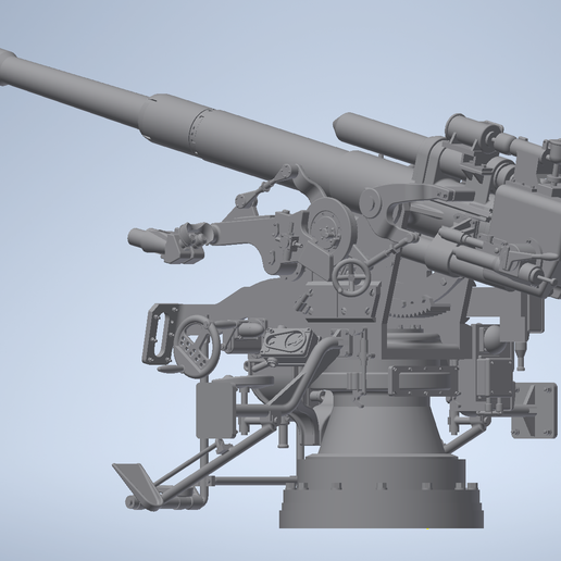 🔫 105mm FLAK SK C32 in 105mm MPL C32 Naval gun German Kriegsmarine 1:25 ...