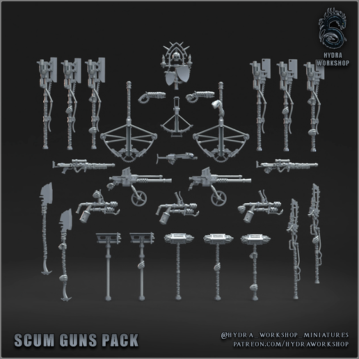 🔨 Scum guns pack・ 3D File for 3D printing・Cults