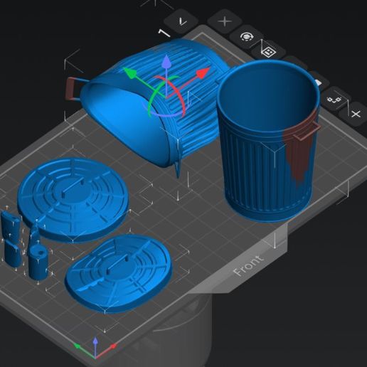 🗑️ TRASH CAN (TRASH CAN)・ STL File for 3D printing・Cults