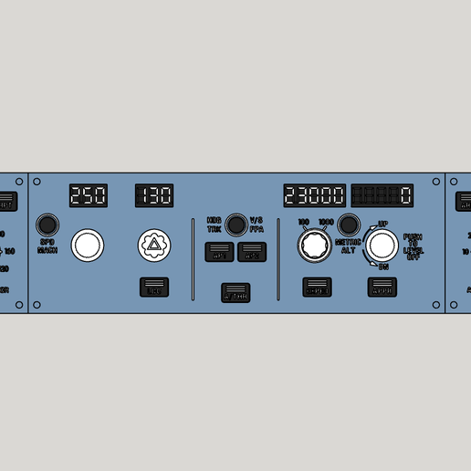 ️ A320 / A330 FCU and EFIS panel・ 3D File for 3D printing and CNC ...