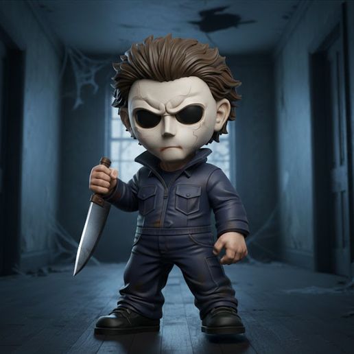 🎨 Michael Myers・Arquivo STL para Impressão 3D・Cults