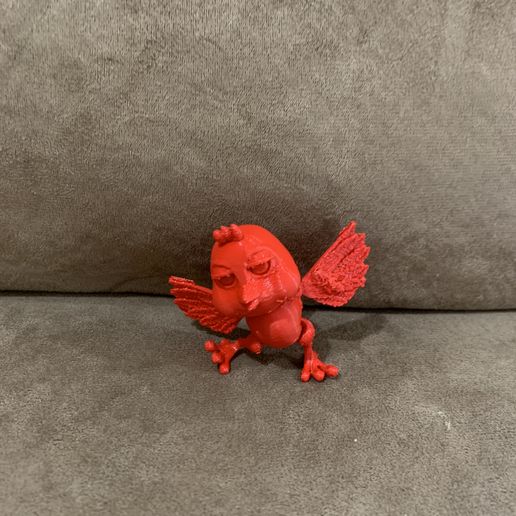 🐦 flexi PRINT-IN-PLACE ARTICULATED CUTE BIRD TWO VERSIONS・3D Print with ...