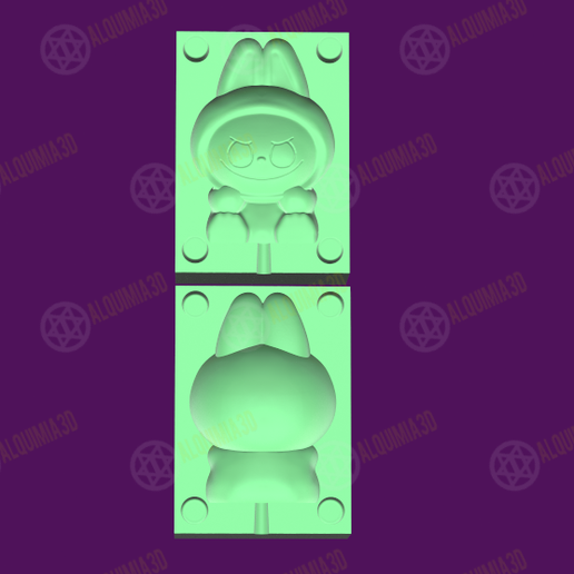 🍫 LABUBU CHOCOLATE FIGUR MOLD・ OBJ File for 3D printing・Cults