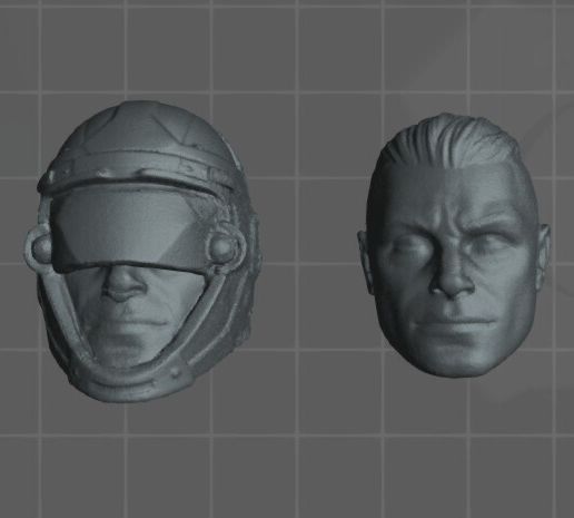 🦸 Sci-FI GI Joe Classified Heads・ STL File for 3D printing・Cults