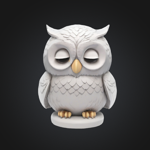 🦉 Chibi animal - Sova the owl・ STL File for 3D printing・Cults