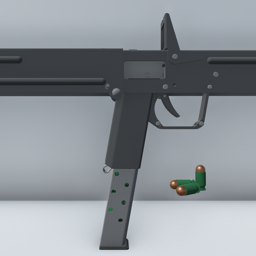 STL file Unique folding submachine gun copy in 1:1 scale 🔫 ・3D printing ...