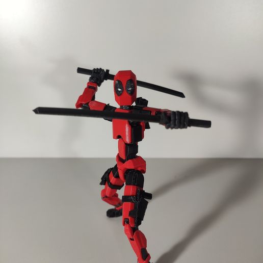 Dummy 13 V1 Deadpool Remix (3 facial expressions) T13 - Cults3D 3D ...