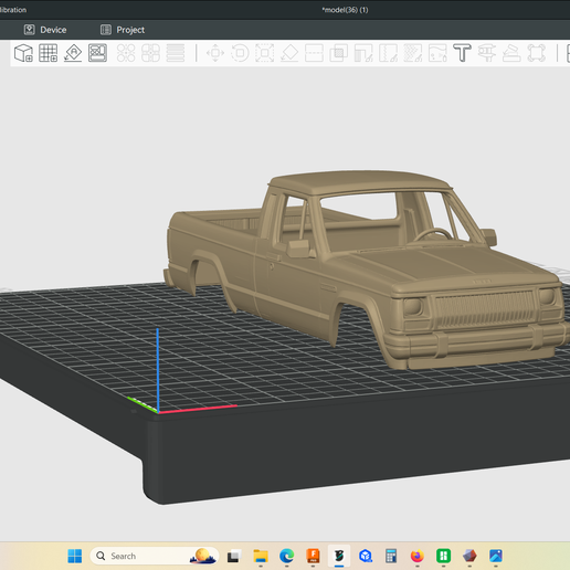 🚚 1982 Jeep Comanche 4x4 truck body or shell body for rc truck, cralwer ...