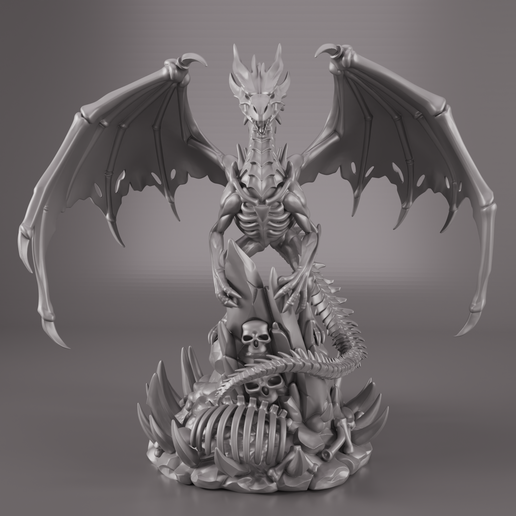 💀 Skeleton Dragon 3D Print・ 3D File for 3D printing・Cults