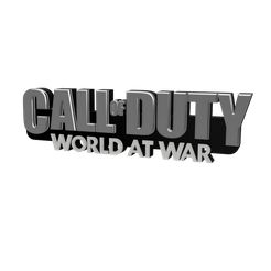 3D printing 3D MULTICOLOR LOGO/SIGN - CALL OF DUTY: World at War • made ...