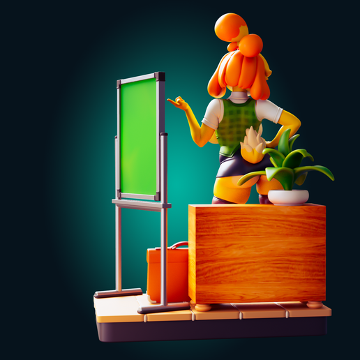 🐕 Isabelle Ultra Short Curvy 3D Print Model・ STL File for 3D printing・Cults