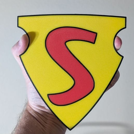Free STL file Superman Shield - Action Comics #1 Cover 🦸‍♂️ (3MF)・3D ...