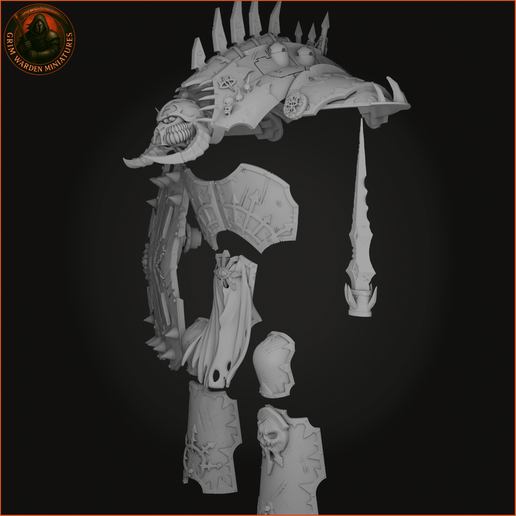 🤖 Dark Brotherhood Slender Mech Armor・ 3D File for 3D printing・Cults