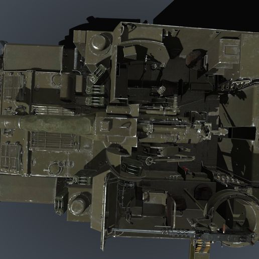 🚁 Howitzer, Self-propelled, Full Tracked: 155-mm, M44・ STL File for 3D ...