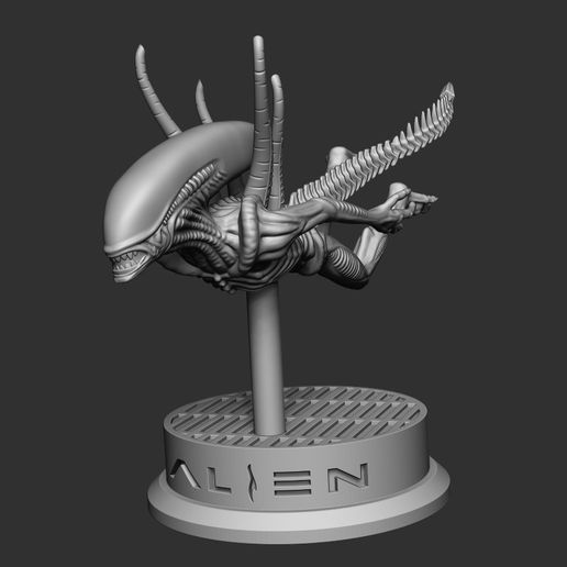 👽 Alien Resurrection Swimming・ STL File for 3D printing・Cults