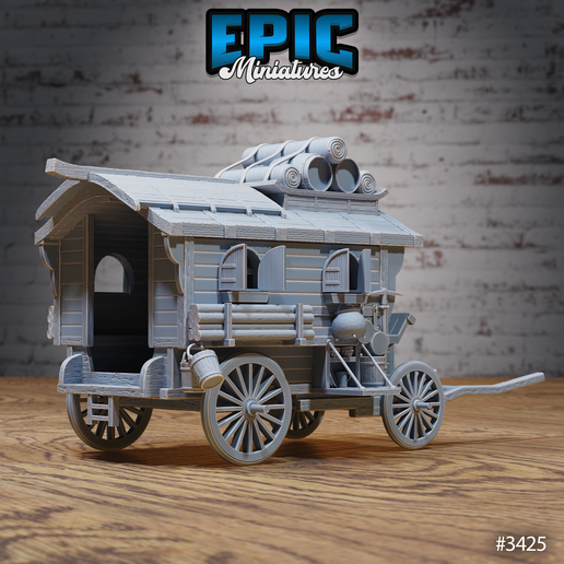 🎲 Settler Wagon ‧ DnD Miniature ‧ Tabletop Miniatures ‧ Gaming Monster ...