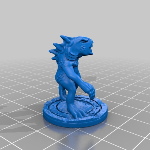 👹 Deep One・Free STL File for ・Cults