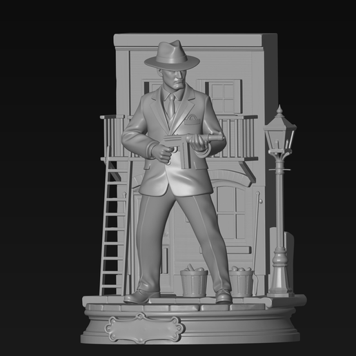 🎨 modelo temático de la mafia de hollywood・Archivo STL para Impresión ...